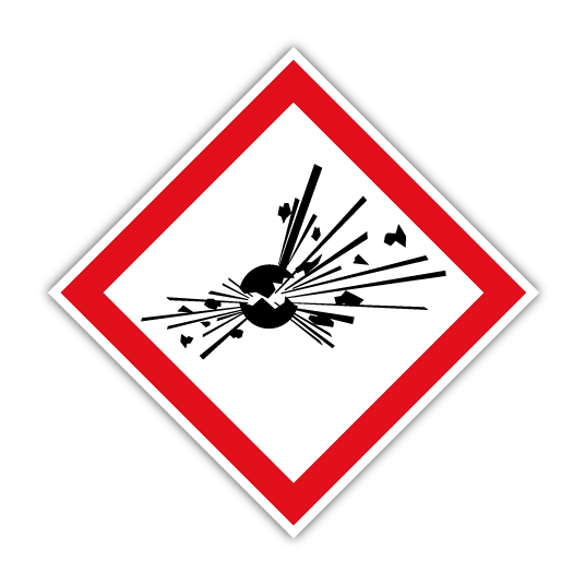 GHS001 - Cartello: "Bomba che esplode" - Printix