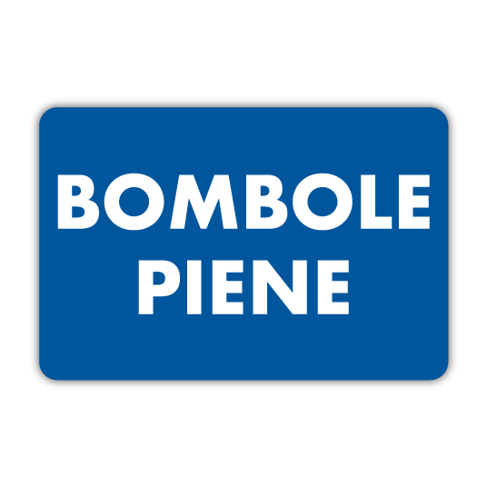 INF001 - Cartello "Bombole piene" - Printix