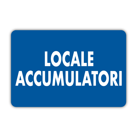 INF017 - Cartello "Locale accumulatori" - Printix