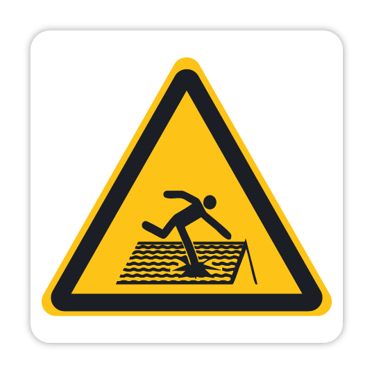 W036 – Cartello “Pericolo lucernario fragile” - Printix